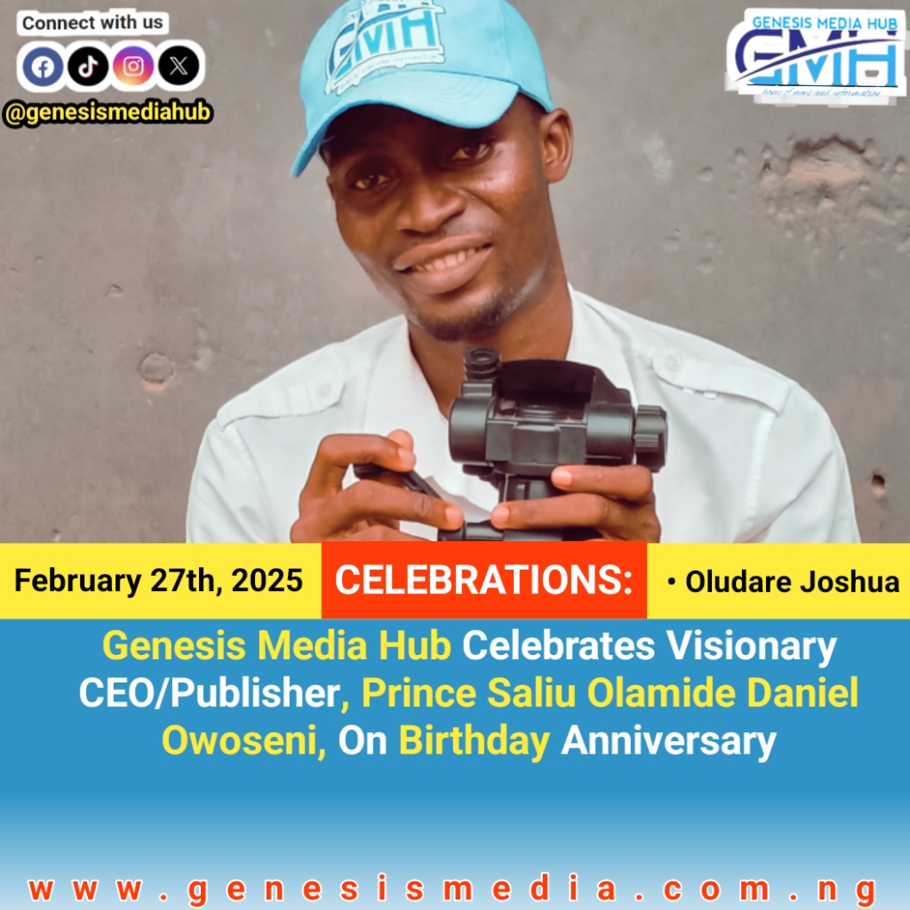 Genesis Media Hub Celebrates Visionary CEO/Publisher, Prince Saliu ...